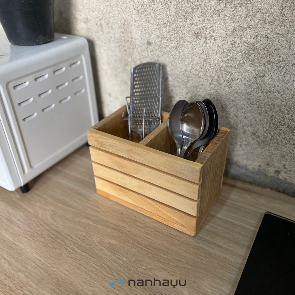 Jual Nanhayu Sendok - Tempat Sendok Dan Garpu Kayu Kitchen Set | Shopee ...