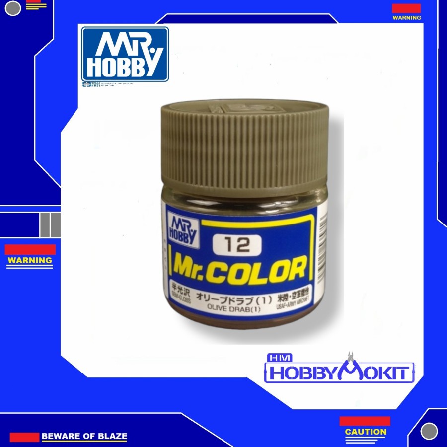 Jual C12 OLIVE DRAB - MR HOBBY GSI CREOS - MR COLOR | Shopee Indonesia
