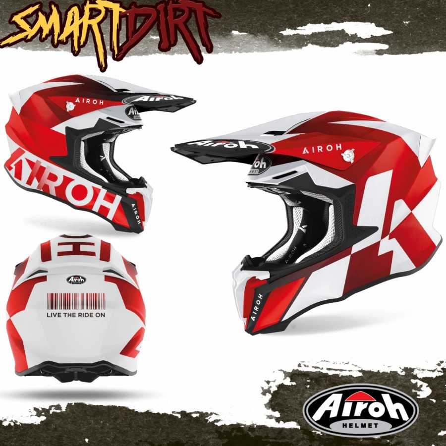 Jual HELM AIROH TWIST 2.0 LIFT RED 2022 HELM CROSS AIROH TWIST 2.0 LIFT ...