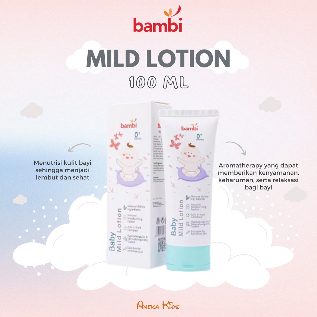 Jual Bambi Mild Lotion Bayi 100 ml | Shopee Indonesia