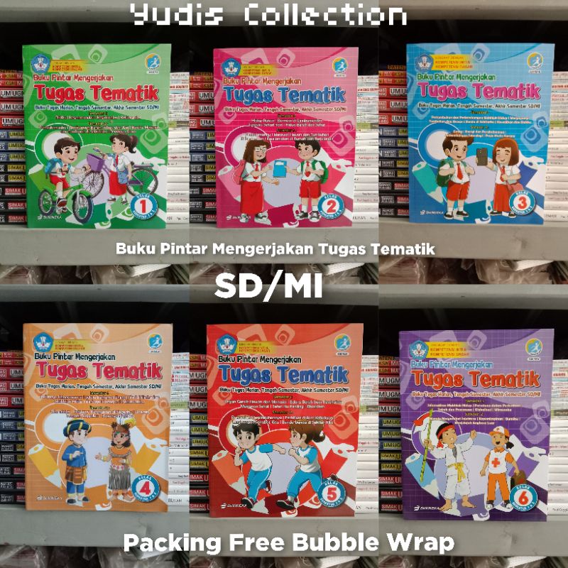 Jual Buku Pintar Mengerjakan Tugas Tematik Sd Kelas 1 2 3 4 5 6 Edisi