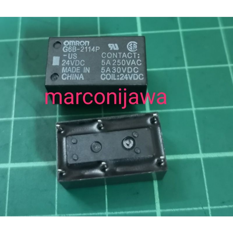Jual Relay G6B-2114P-US 24Vdc 6pin omron | Shopee Indonesia