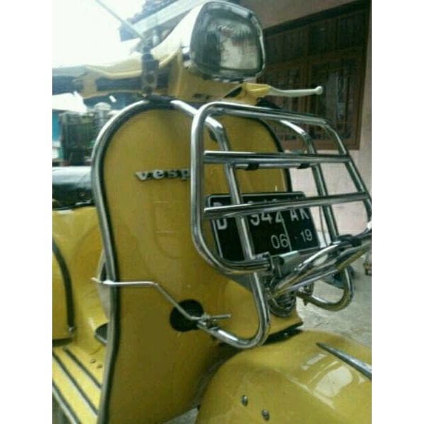 Jual aksesoris vespa/front rack vespa px,exel,sprint | Shopee Indonesia