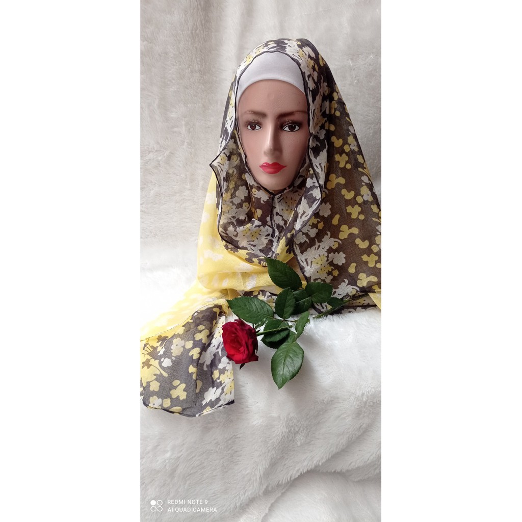 Jual Pashmina Hijab 170cm x 65cm Motif Printing | Shopee Indonesia