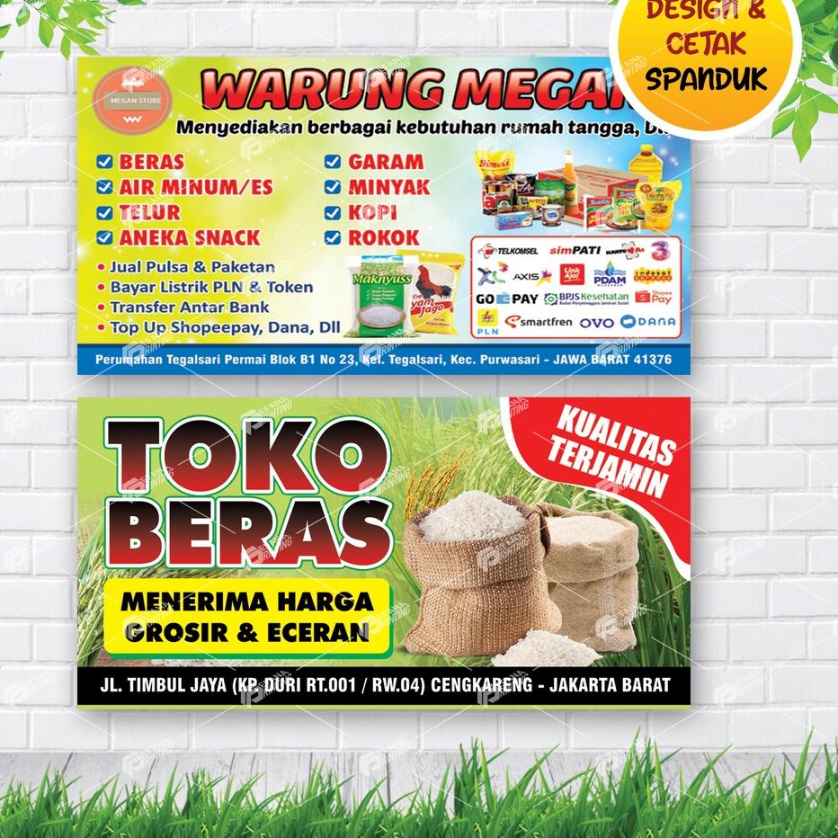 Jual Spanduk Toko Sembako & Warung Kelontong | Shopee Indonesia