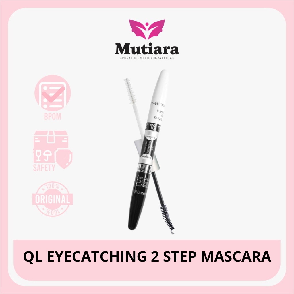 Jual QL MASCARA EYE CATCHING 2 STEP BLACK | Shopee Indonesia