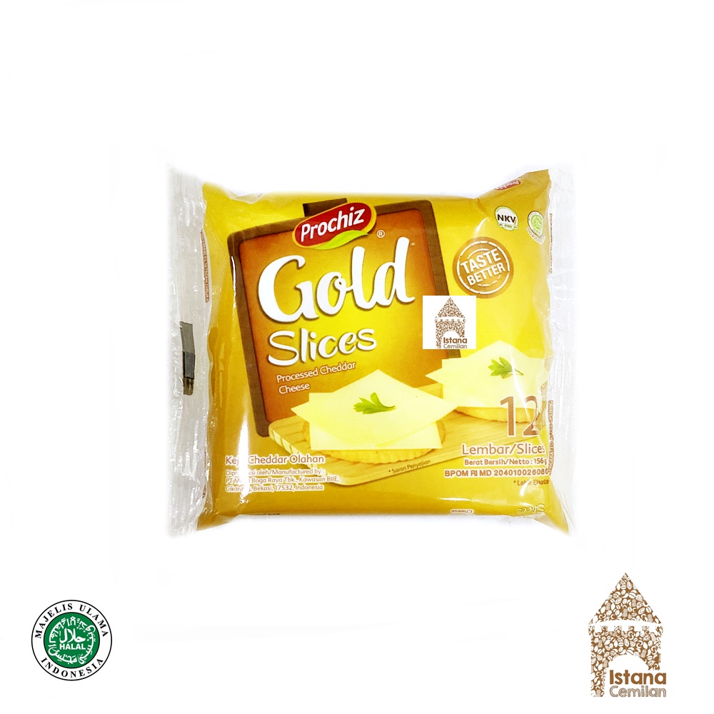 Jual Prochiz Gold Slices Keju Cheddar (isi 12 slice) | Shopee Indonesia