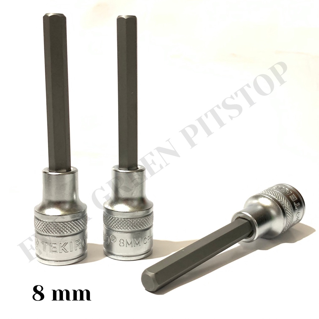 Jual TEKIRO Kunci Sok L Panjang 8mm 1/2” Hex Bit Socket Long Type 8 mm ...