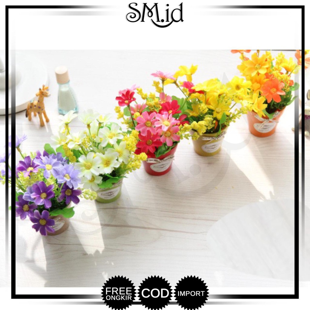 Jual COD / SM.ID PAJANGAN BUNGA ARTIFICIAL DECORATION / TANAMAN POT ...