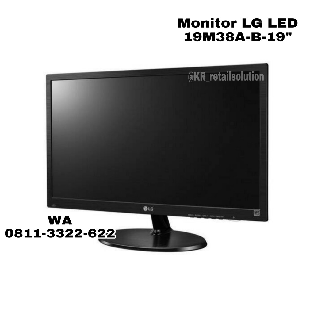 Jual KR LED Monitor LG 19" 19M38 slim 18.5 | Shopee Indonesia