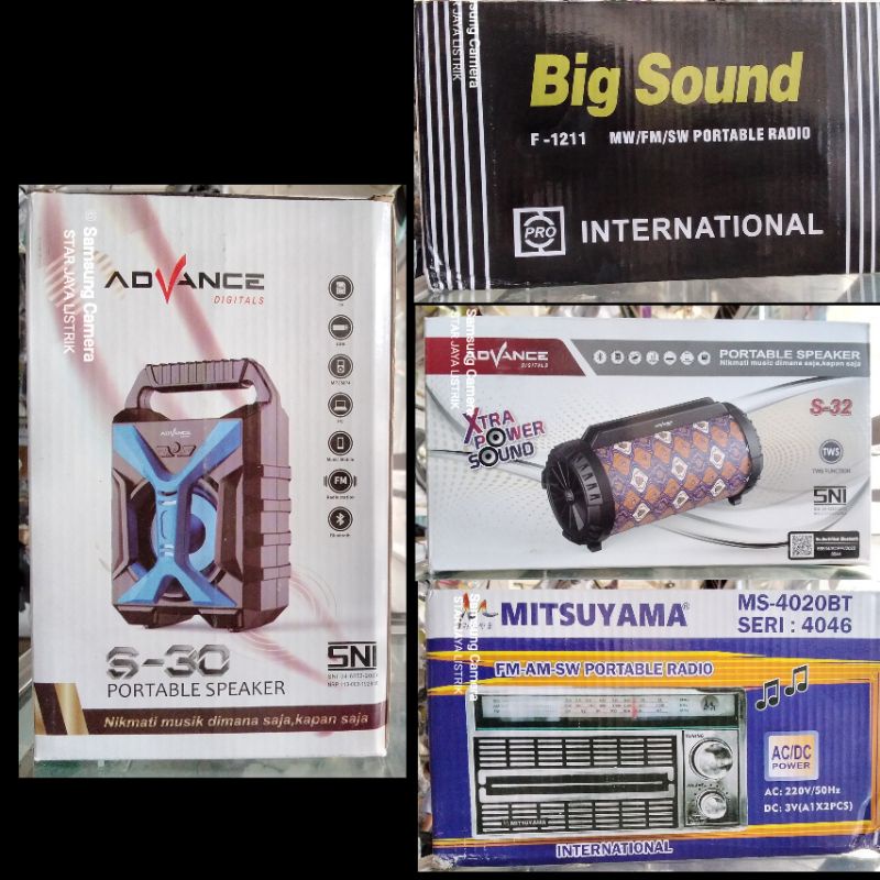 Jual Radio Jadul International & Mitsuyama/Radio Bluetooth-Mpe player ...