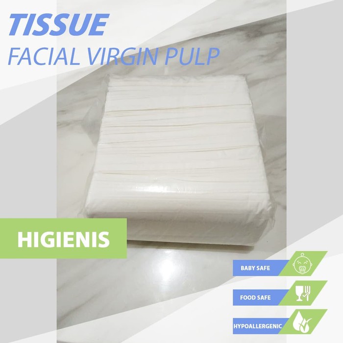 Jual Tissue Facial Virgin Pulp 600 Gram Refill Tisu Wajah Natural Fiber ...