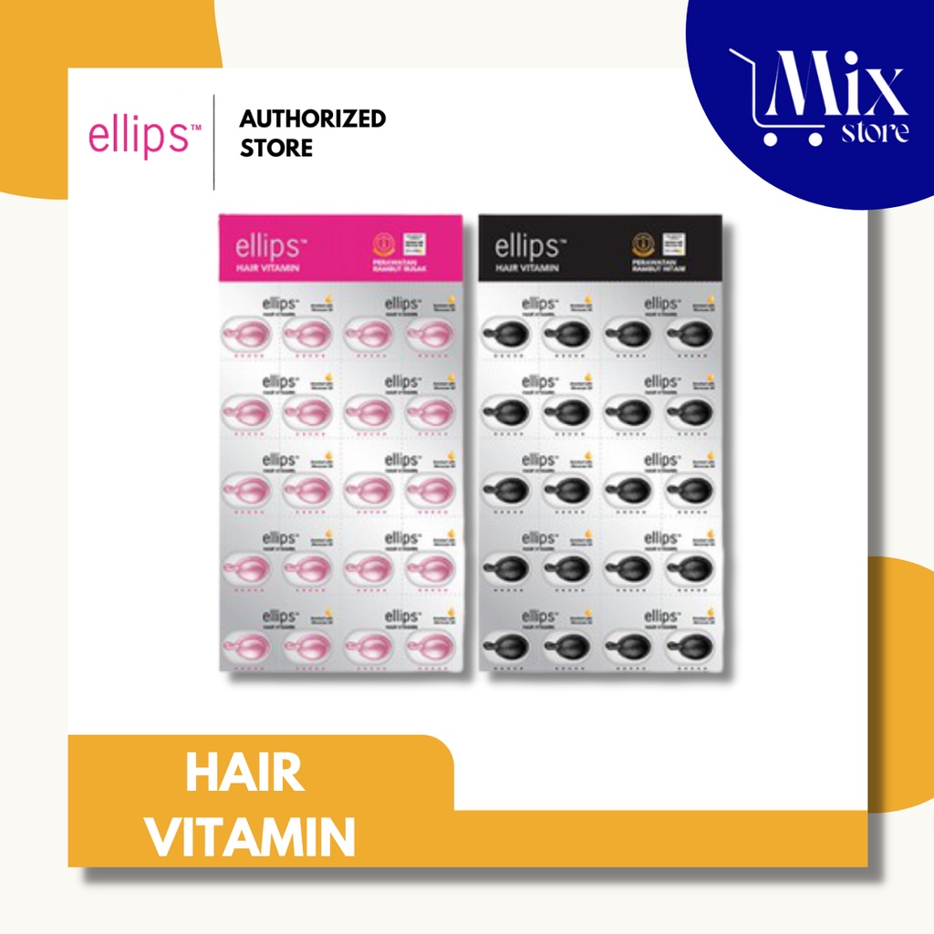 Jual Ellips Hair Treatment/Hair Vitamin/Vitamin Rambut 20 Butir ...