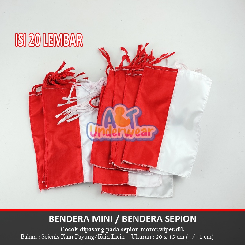 Jual AT379- 20 pcs Bendera spion / 20 Lembar bendera Merah putih kecil ...