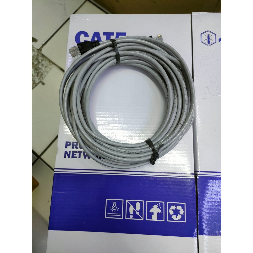 Jual kabel lan 15m Kabel LAN dengan Kepala Konektor RJ45 + yang sudah ...