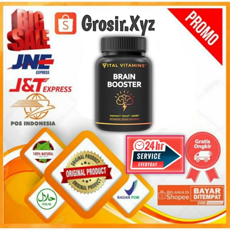 Jual BRAIN BOOSTER ASLI VITAMIN DAYA INGAT SERTA MENINGKATKAN KONSENTRASI AMPUH 100% ORIGINAL ...