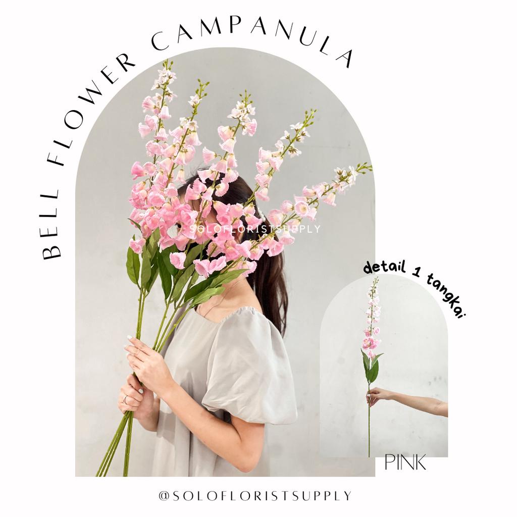 Jual BELL FLOWER CAMPANULA BUNGA LONCENG Premium Delphinium Artificial ...