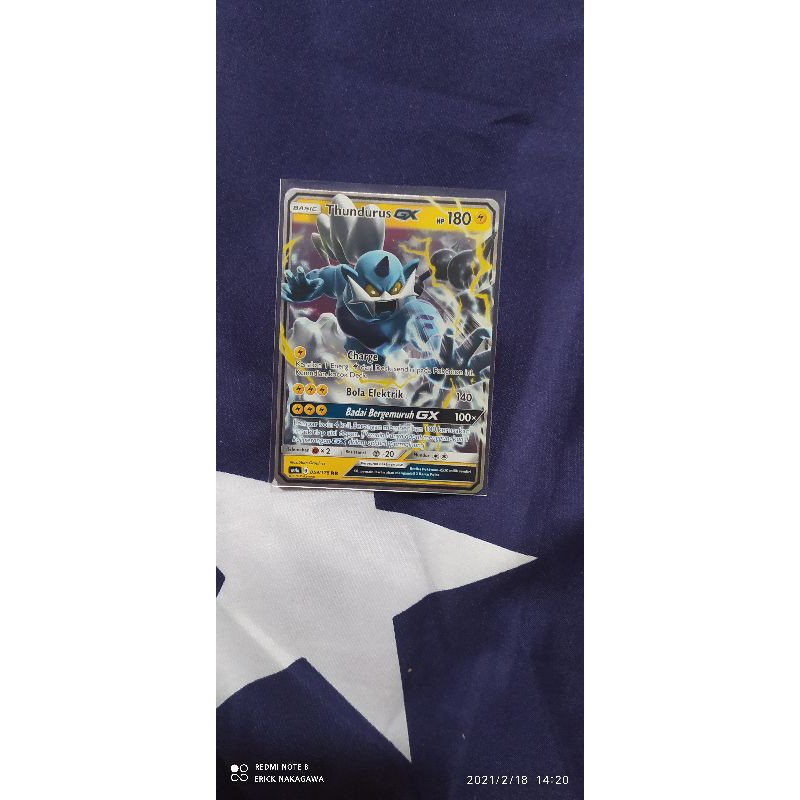 Jual kartu pokemon bahasa Indonesia Thundurus GX RR | Shopee Indonesia