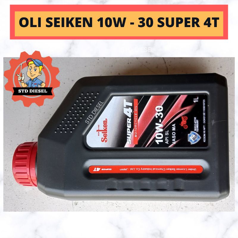 Jual OLI SUPER MERK 4T MERK SEIKEN 10W 30 UNTUK MESIN 4 STROKE TAK ...