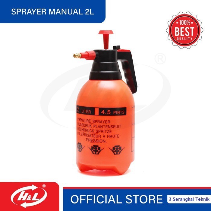 Jual HL Semprotan Hama Botol 2 Liter Manual Pressure Sprayer | Shopee ...