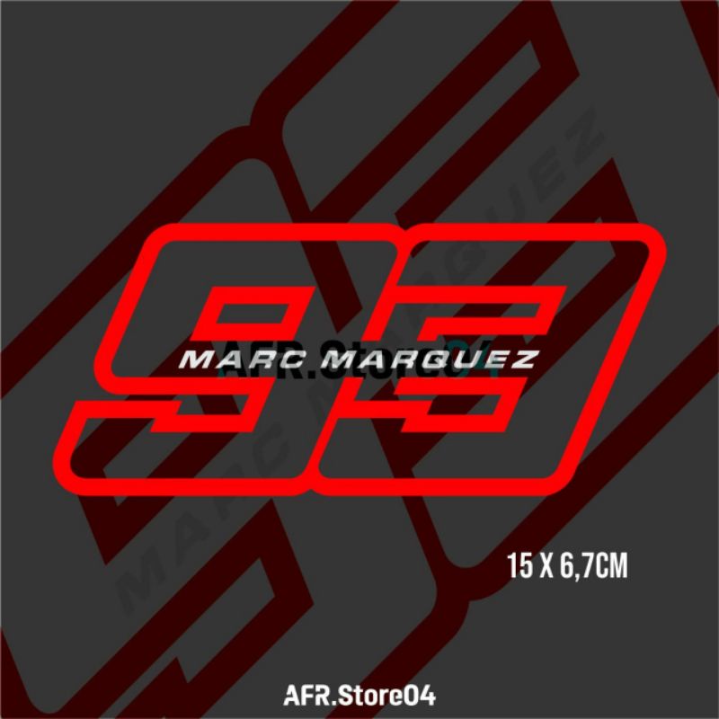 Jual Sticker Stiker 93 Marc Marquez outline | Shopee Indonesia