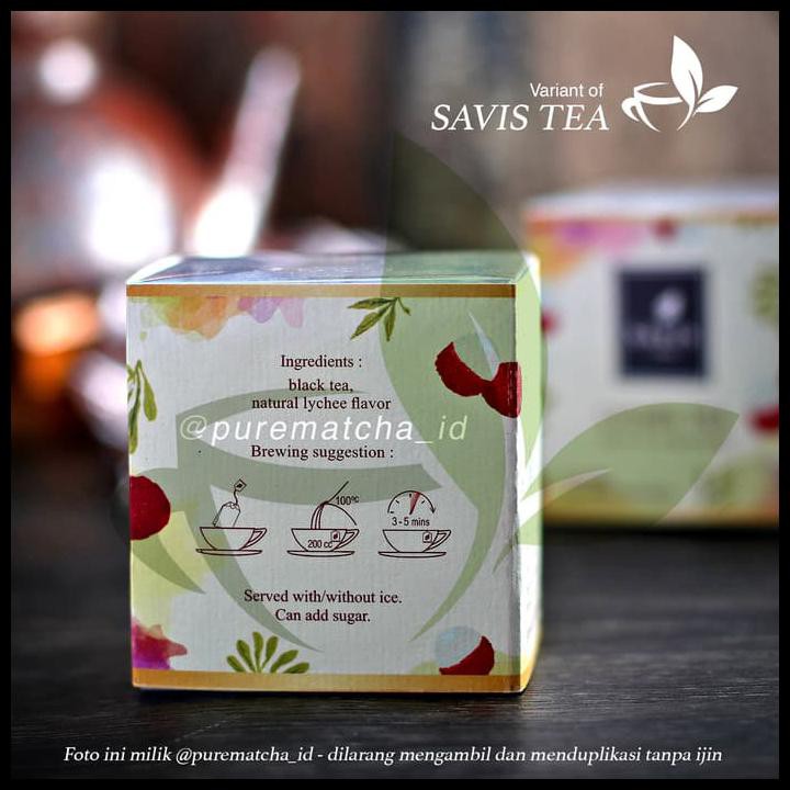Jual Savis Tea - Premium Lychee Tea 10 Teabags Teh Celup Leci Cafe Box ...
