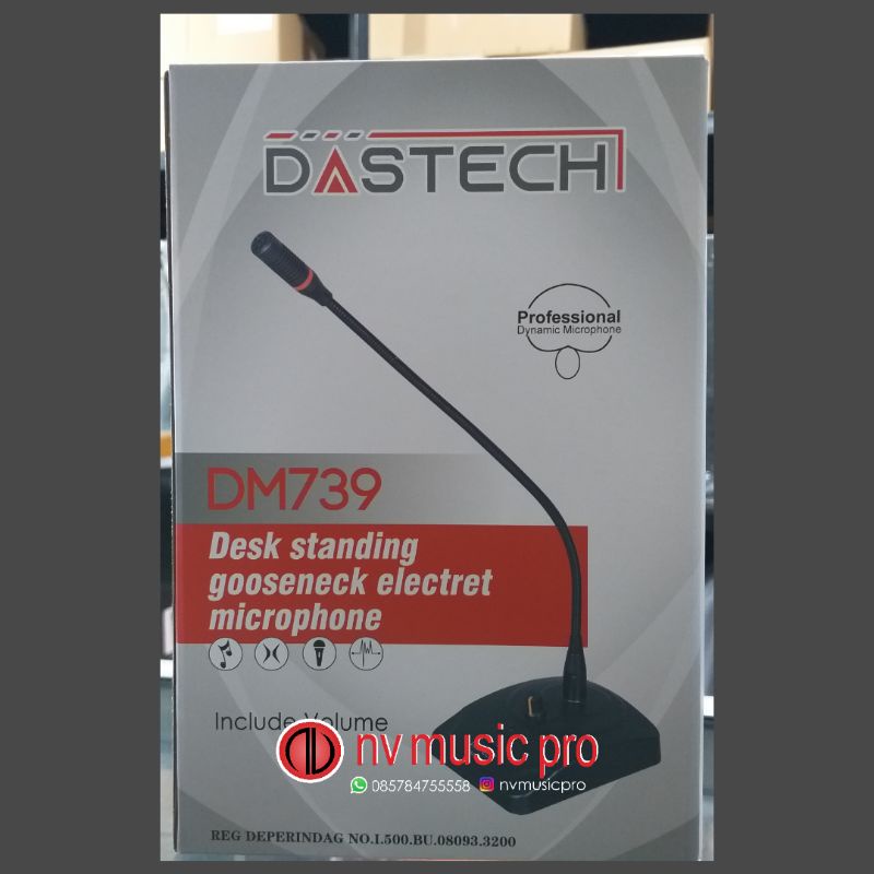 Jual DASTECH DM 739 | MIC MEJA , MIC PODIUM , MIC RAPAT | Shopee Indonesia