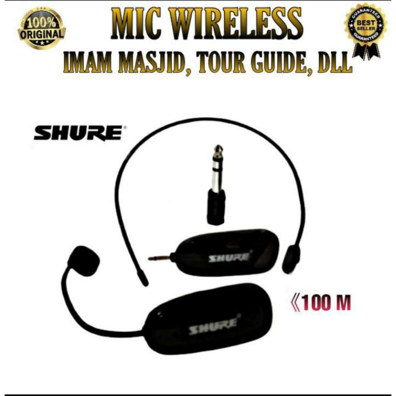 Jual DISTRIBUTOR MIC SHURE SH 02 WIRELESS BANDO COCOK BUAT PERSENTASI ...