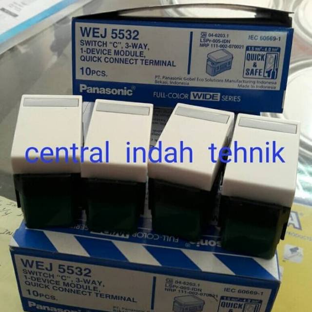 Jual Mata sakelar 2 arah wej5532 saklar hotel panasonic | Shopee Indonesia