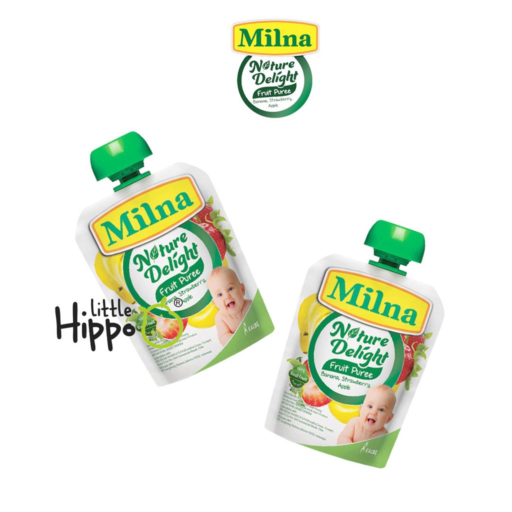Jual Milna Nature Delight Fruit Puree 80g / Sari buah makanan bayi ...