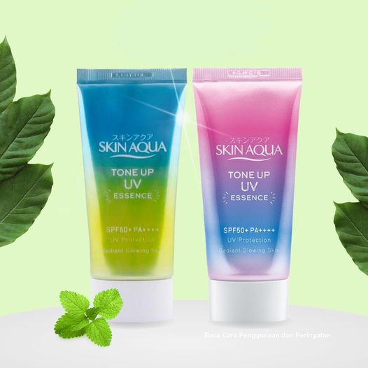 Jual Skin Aqua Tone Up UV Essence SPF 50+ PA++ (40g)(Lavender/Mint Green) Sunscreen Glowing ...