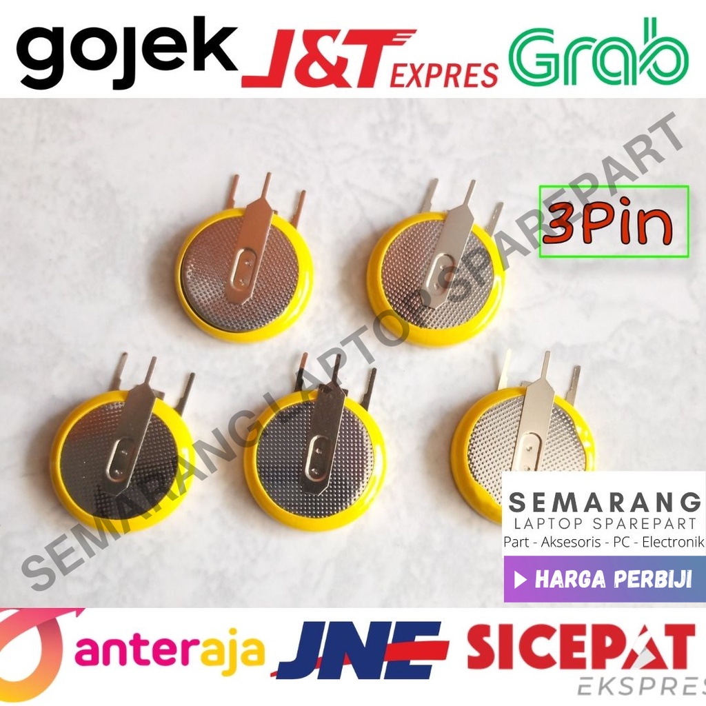 Jual CMOS BIOS SOLDER 3PIN Baterai Batterai Batrei Laptop PC Model ...
