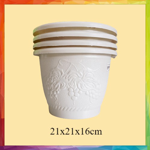Jual Pot Bunga Bulat Model Anggur Diameter Ukuran 21x21x16cm | Shopee ...