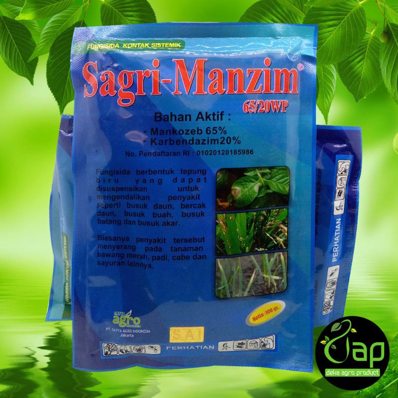 Jual FUNGISIDA KONTAK SAGRI MANZIM 65/20WP 100GRAM | Shopee Indonesia