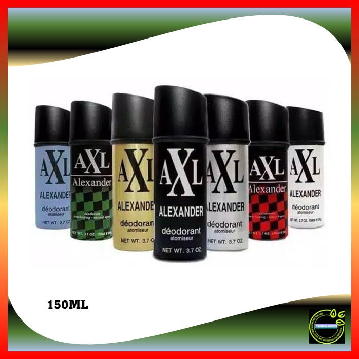 Jual AXL Alexander deodorant spray 150ml | Shopee Indonesia