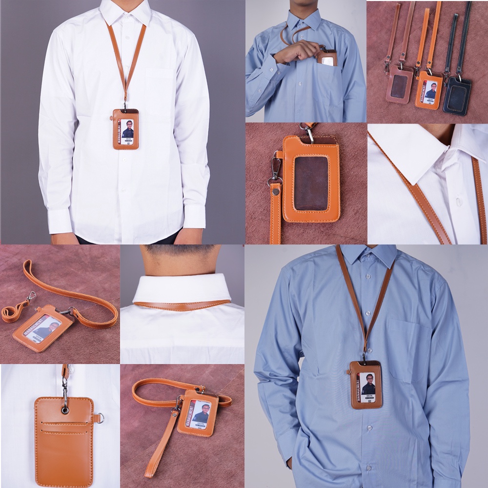 Jual ID Card Case & Holder Terbuat Dari Kulit Sintetis Kode (ENT01 ...