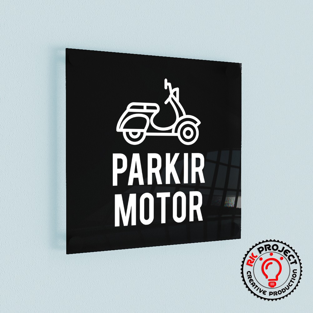 Jual PARKIR MOTOR SIGN BOARD AKRILIK ACRYLIC | Shopee Indonesia