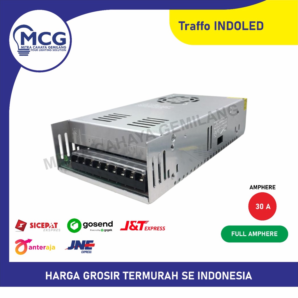 Jual POWER SUPPLY ADAPTOR SWITCHING 12V 30A CCTV/Trafo 12 Volt 30 Ampere 360 watt power supply ...