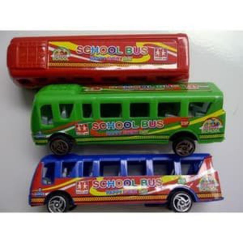 Jual mainan mobil Bus mini / Miniatur bus school lucu dan murah ...