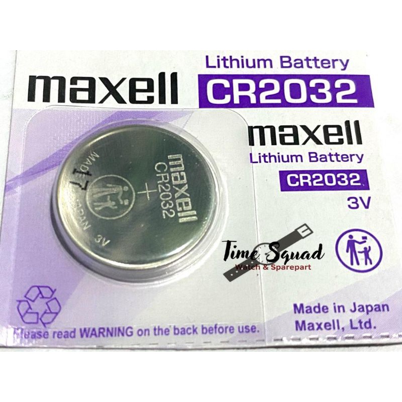 Jual BATERAI MAXELL CR2032 BATERAI MAXELL 2032 3V LEMBARAN MURAH ...