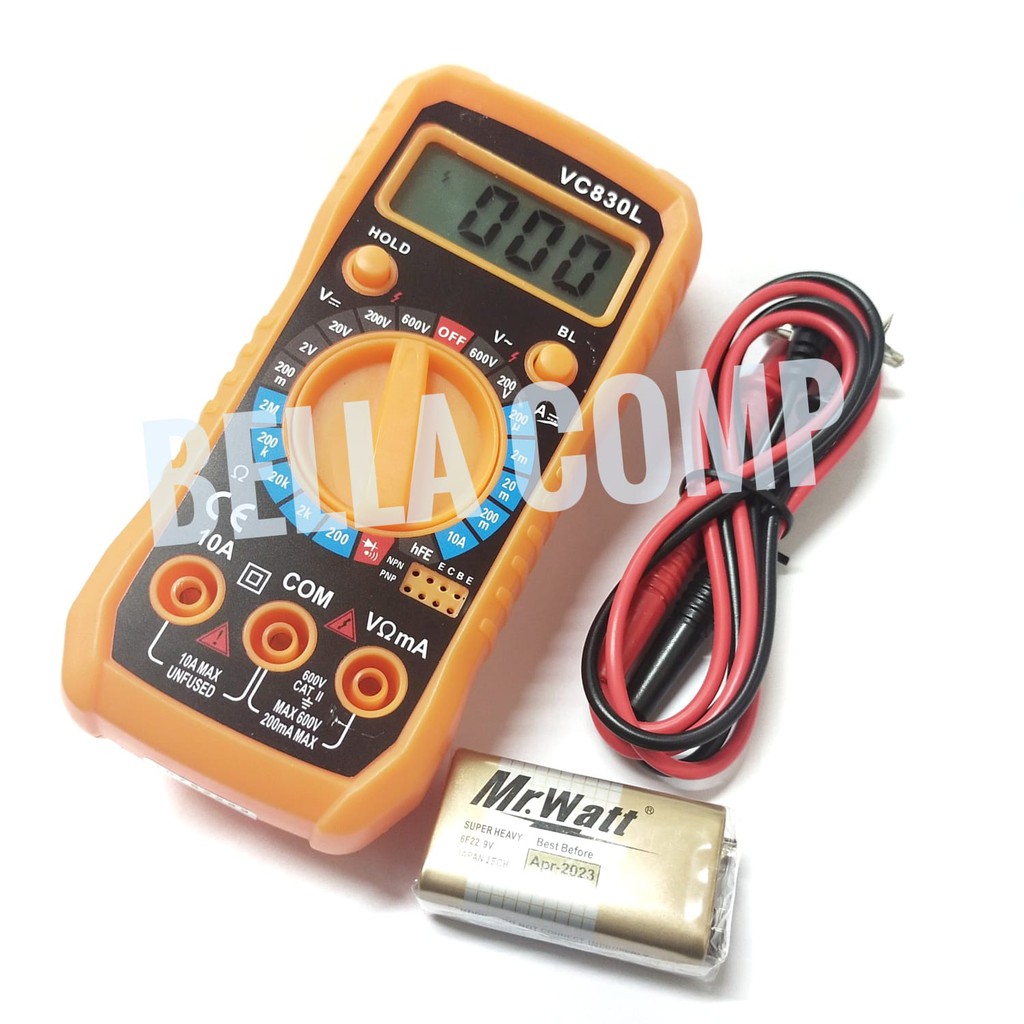 Jual Junejour Mini Digital Multimeter AC/DC Voltage Tester - VC830L ...