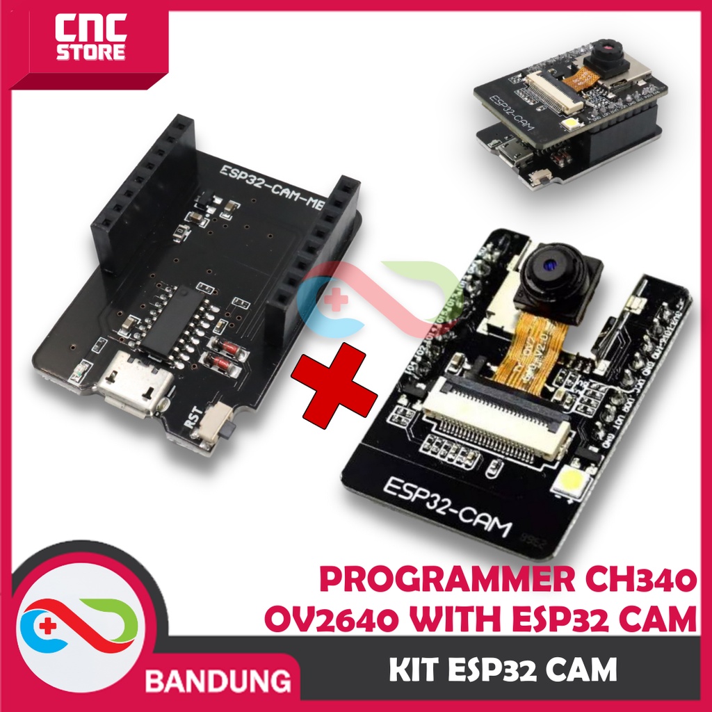 Jual ESP32 CAM OV2640 WITH DOWNLOADER SHIELD ESP32 CAM MB PROGRAMER ...