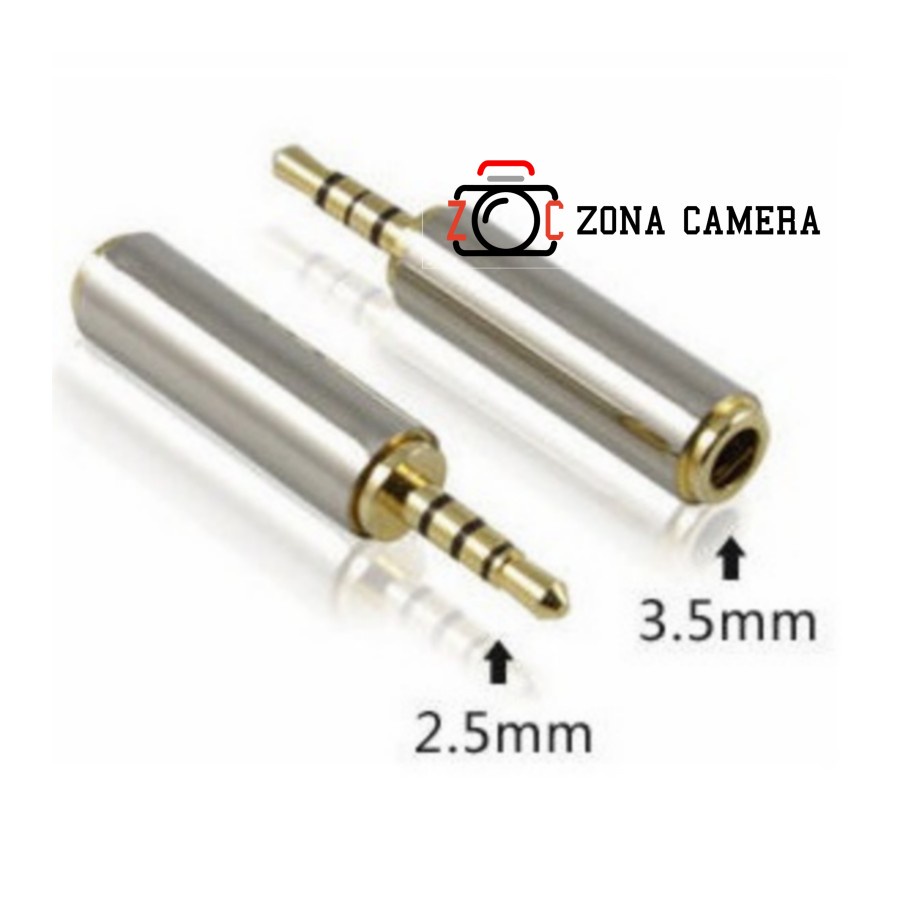 Jual Jack Adapter Converter 2.5mm To 3.5mm Jak mic Fuji Sony Colokan ...