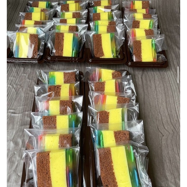 Jual Puding cake coklat pelangi slice per 3 box | Shopee Indonesia