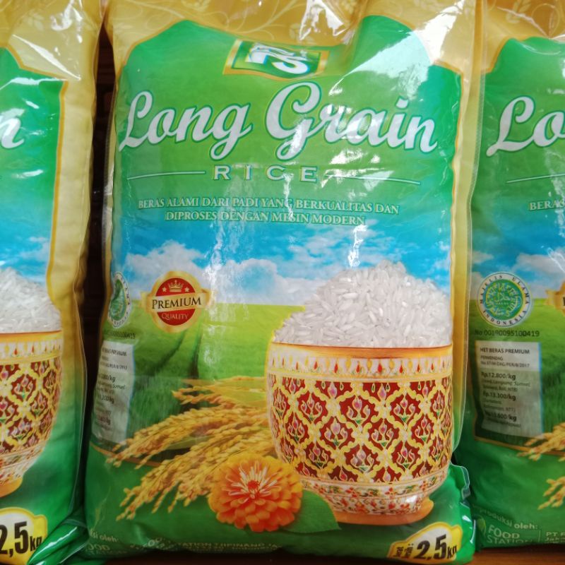 Jual BERAS LONG GRAIN FS 2.5 KG | Shopee Indonesia