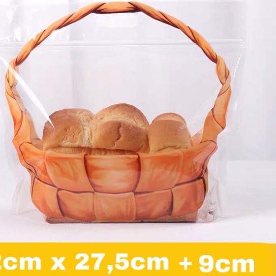 Jual Flash Sale|SQ15|Kantong Plastik roti tawar donat zipper bag bread ...