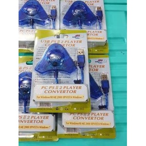 Jual ( P2 ) Converter Stik / Stick Double PS2 ke PS3 / PC ( 2slot ...