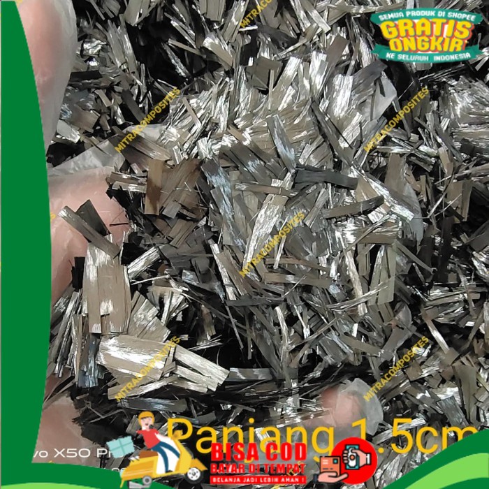 Jual {COD} serat carbon forged chopped karbon fiber 1.5cm - Panjang 1 ...