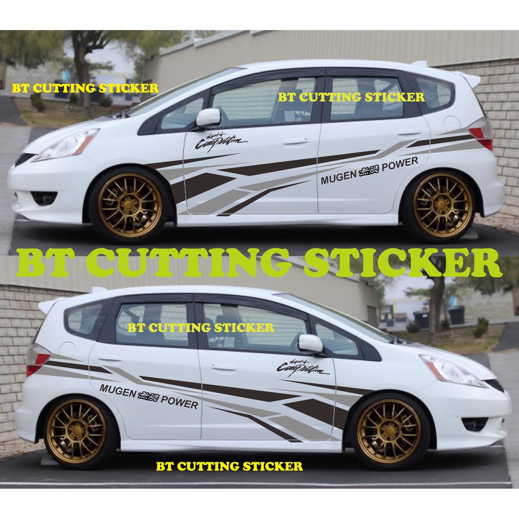 Jual BT stiker mobil honda jazz stiker mobil honda jazz lama stiker ...
