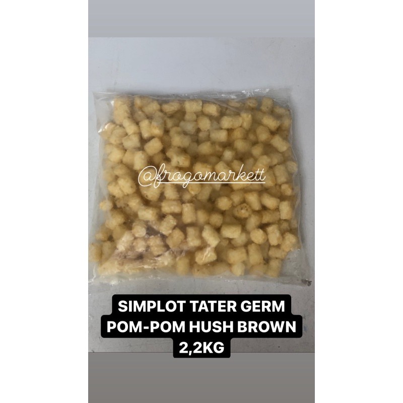Jual Simplot Tater Germ Kentang Pom-Pom Hush Brown 2,2kg | Shopee Indonesia